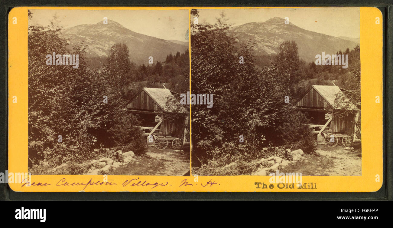 A photograph by E. J. Young showing The Old Mill near Campton Village ...