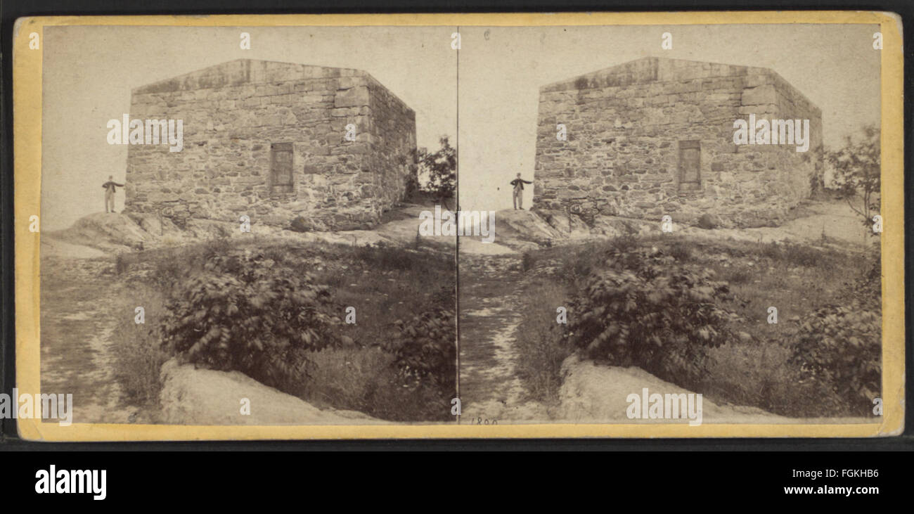This image shows the old powder magazine, focusing on its historical ...