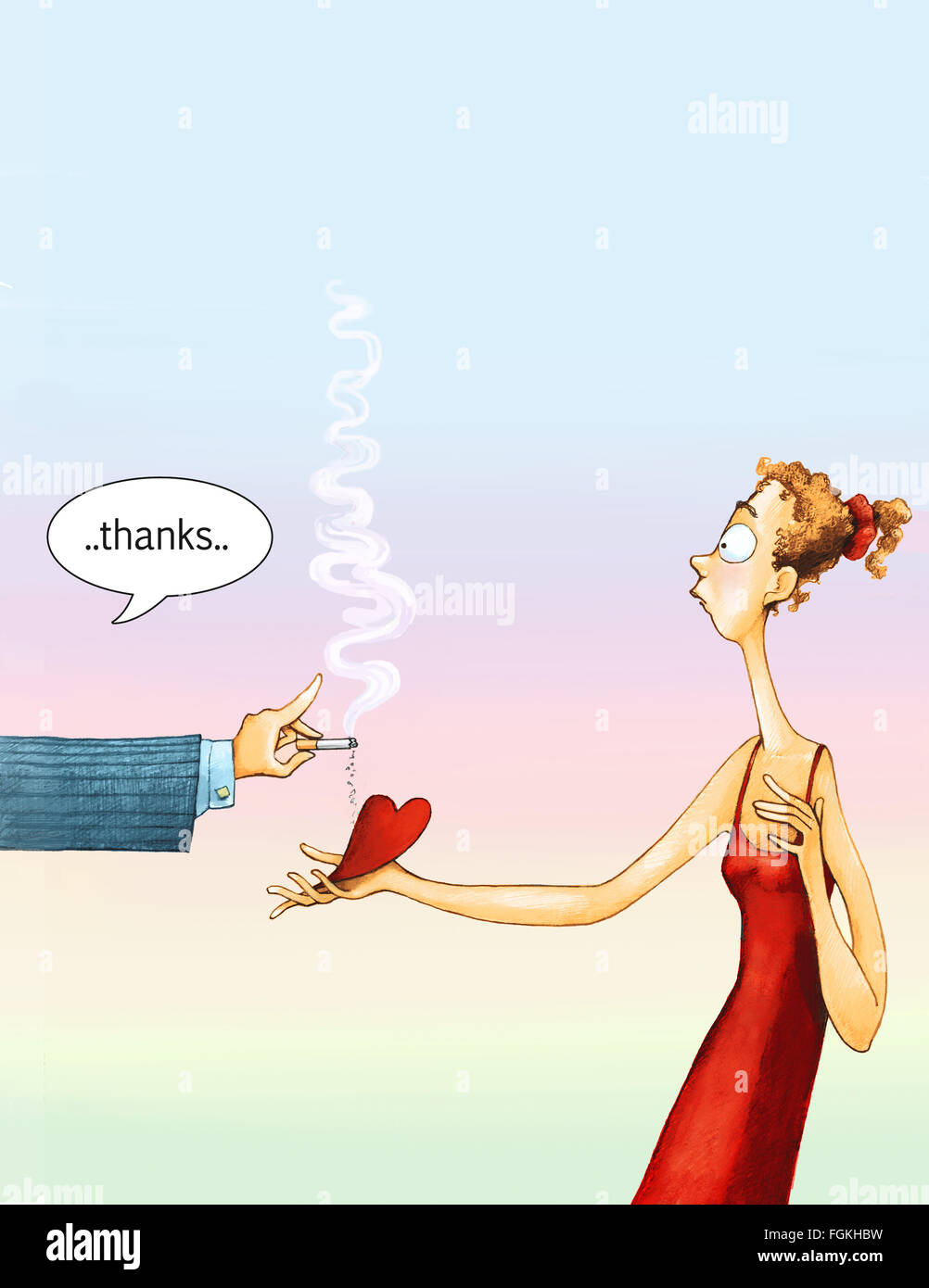 Cartoon thank you hi-res stock photography and images - Alamy