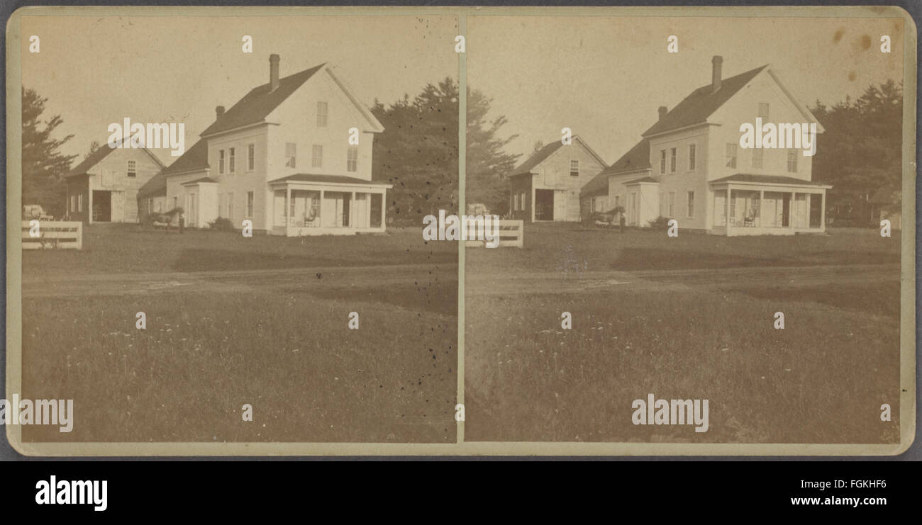 A photograph from the Robert N. Dennis collection showing The Parsonage ...