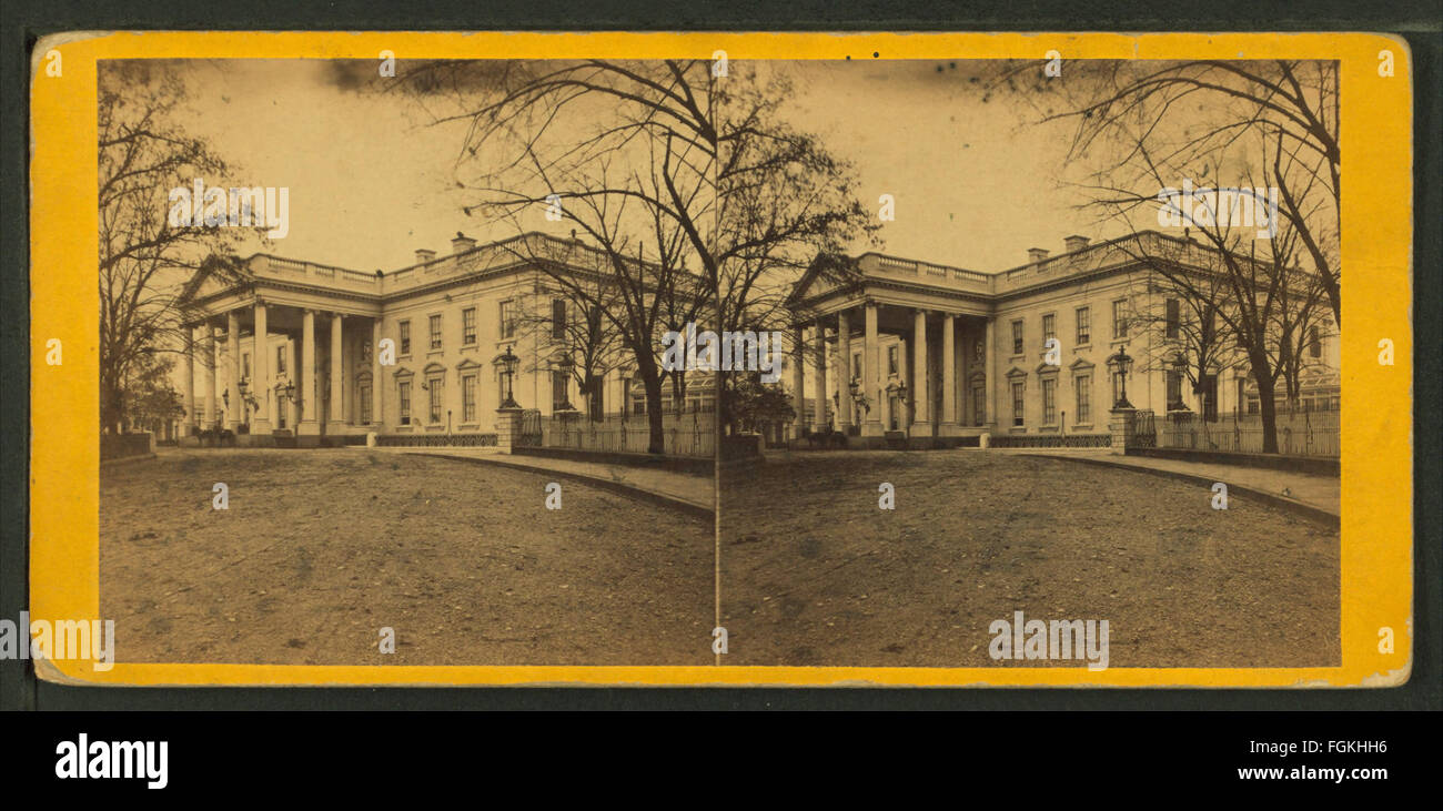 A photograph by E. & H.T. Anthony showing the President's House from ...