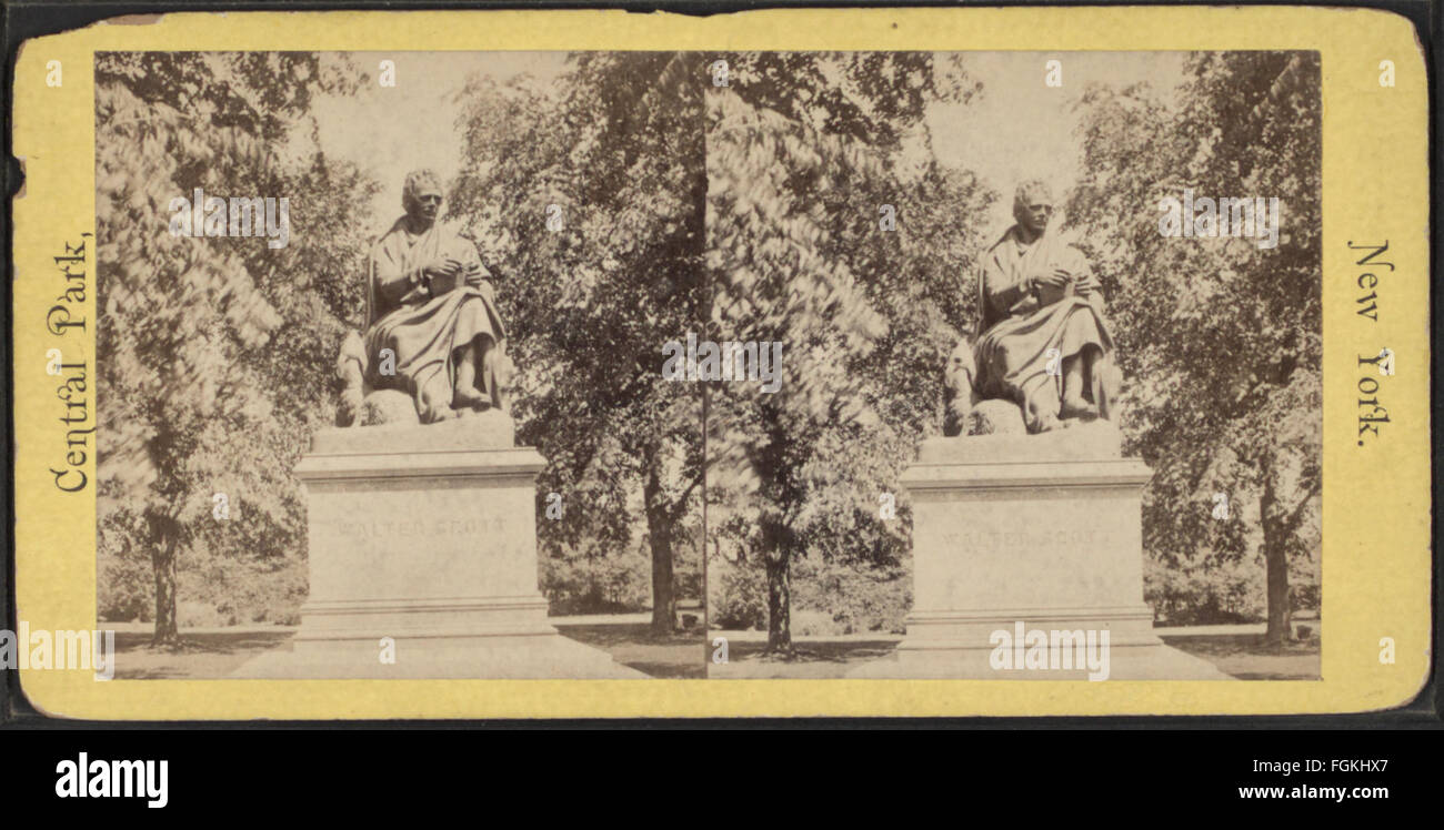 A photograph of the Scott statue, an important monument, captured in ...