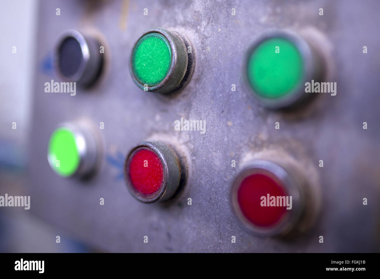 Buttons on the machine Stock Photo - Alamy