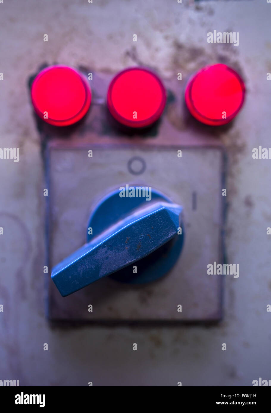 Buttons on the machine Stock Photo - Alamy