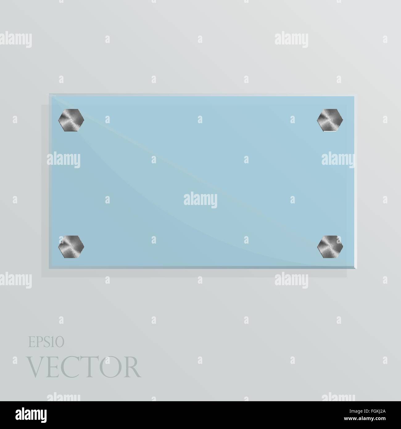 Vector illustration of glass plate eps 10 vector illustration Stock ...