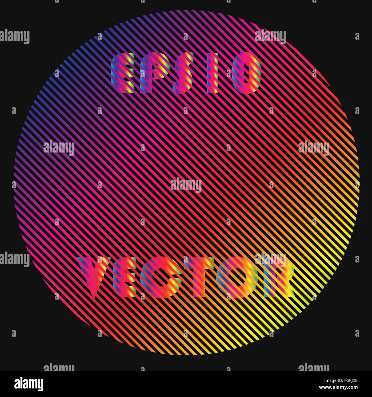 Spectrum Logo template, beautiful design element illustration Stock ...