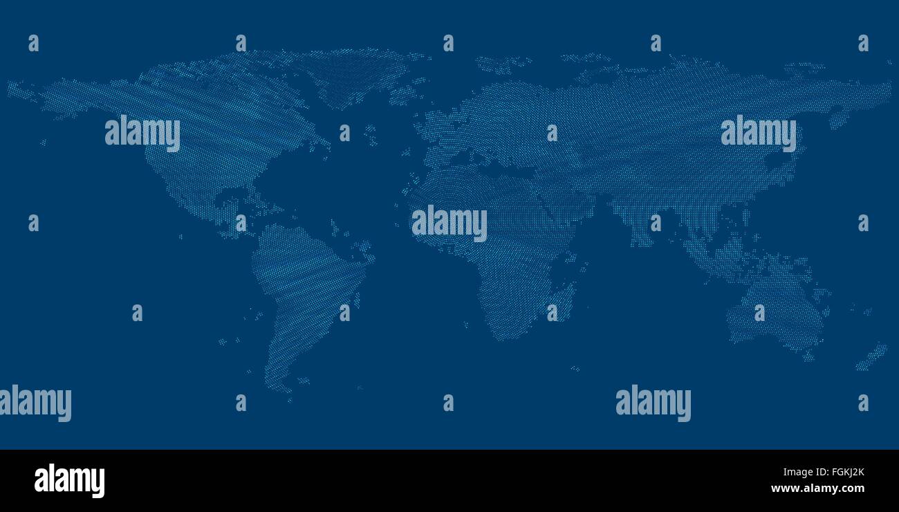 map of the world on dark blue background vector Eps10 illustration ...