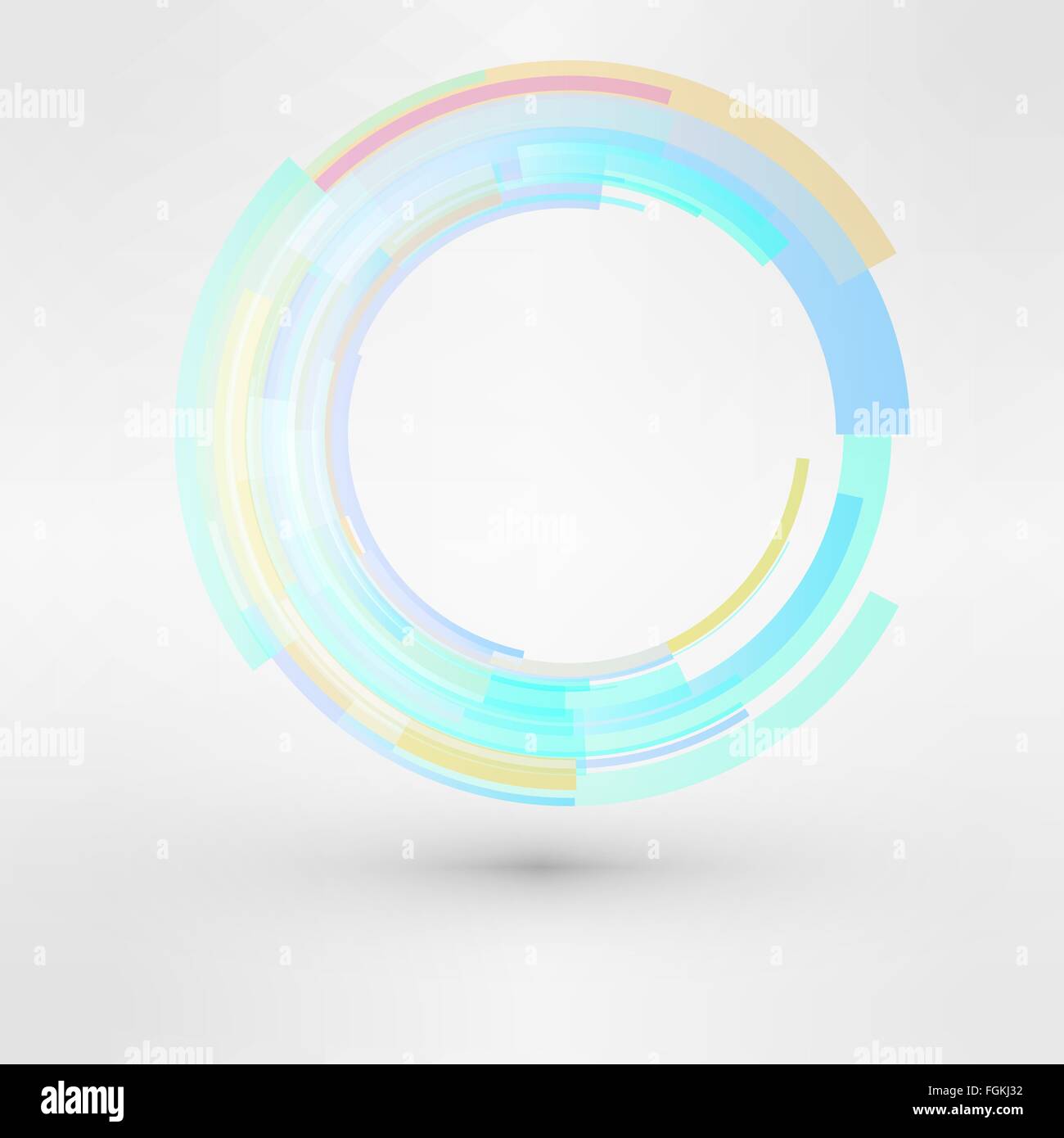 Circle looped abstract vector logo design template. Business Technology ...