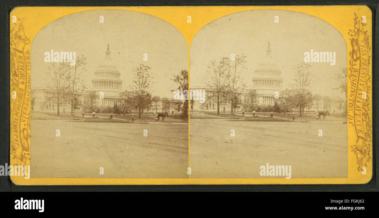 A photograph by John F. Jarvis depicting the U.S. Capitol, capturing the iconic American ...