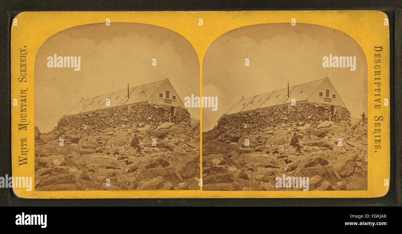 A photograph of the Tip-Top House, a historic structure on Mount ...