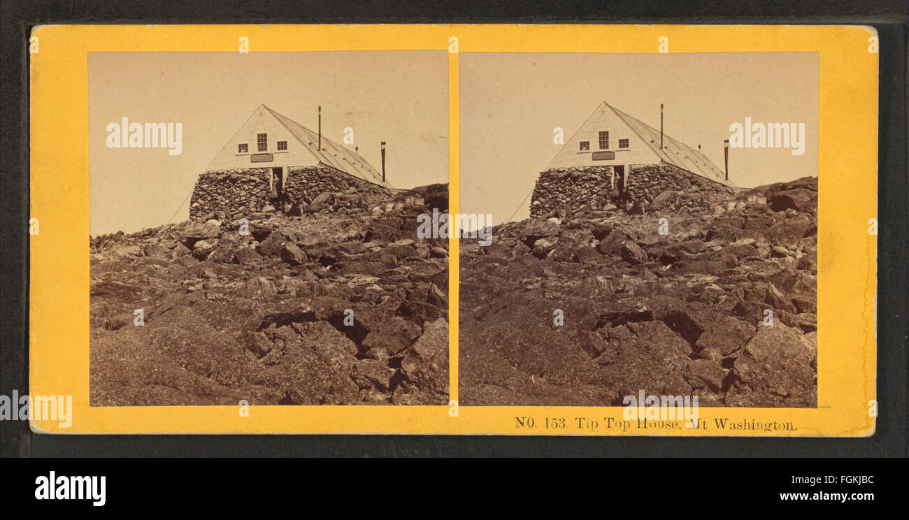 Tip Top House, Mt. Washington, by Kilburn Brothers 3 Stock Photo - Alamy