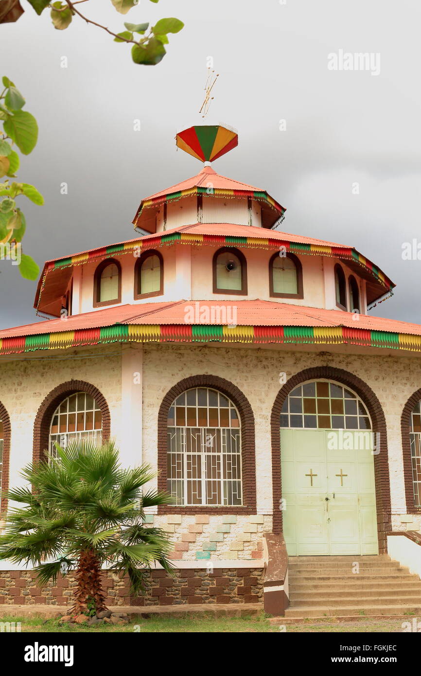 KOMBOLCHA, ETHIOPIA-MARCH 24: Local man waits at closed gate of Bete ...