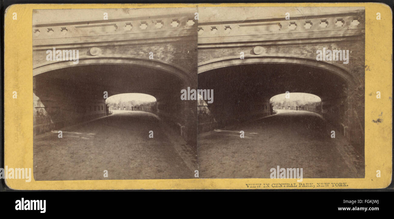 A photograph of a tunnel near a museum, captured by William M. Chase ...