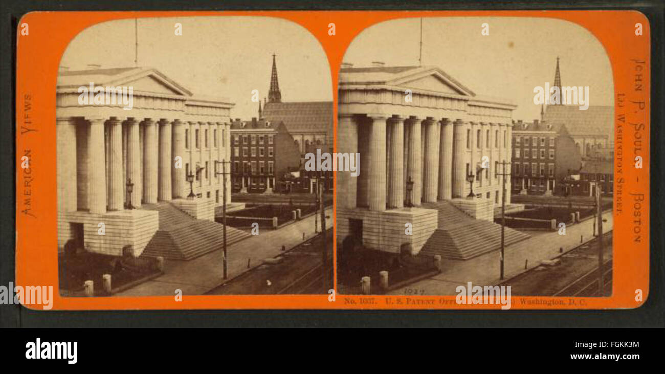 A historic photograph by John P. Soule of the U.S. Post Office’s West ...
