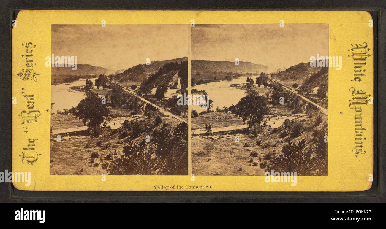 An old photograph titled 'Valley of the Connecticut' by F.A. Randall ...