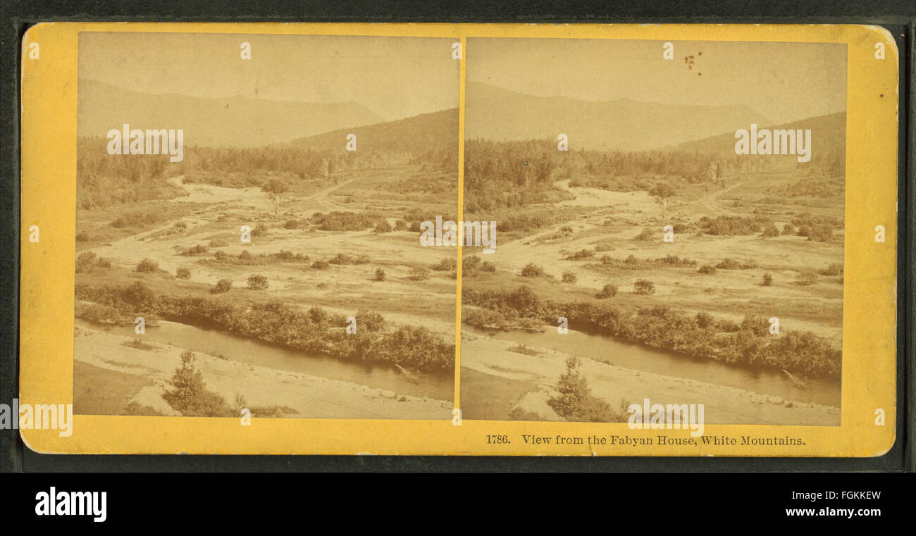 View from the Fabyan House, White Mountains, from Robert N. Dennis ...
