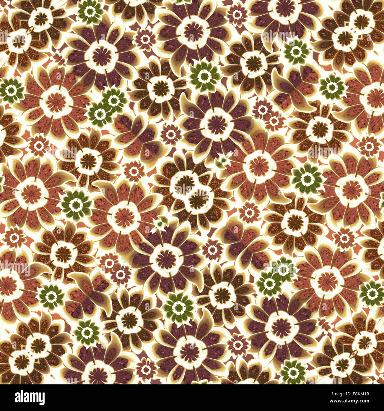 Beautiful pattern background with stylized flowers motif design in ...