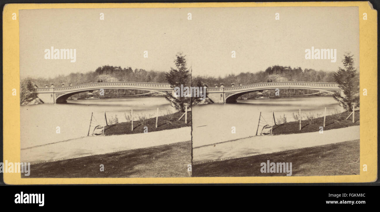 View of the Bow Bridge, Central Park, by Chase, W. M. (William M.), ca ...