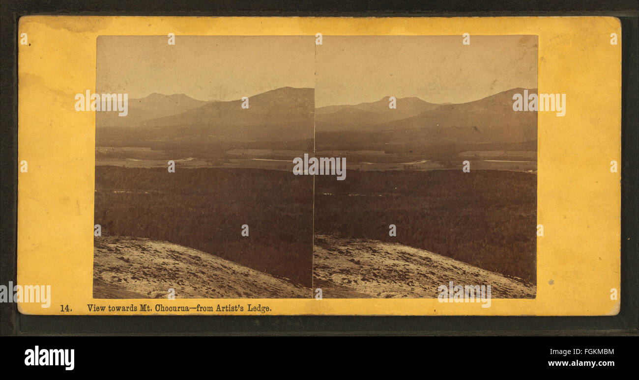 This 19th-century landscape by Nathan W. Pease presents a view towards ...