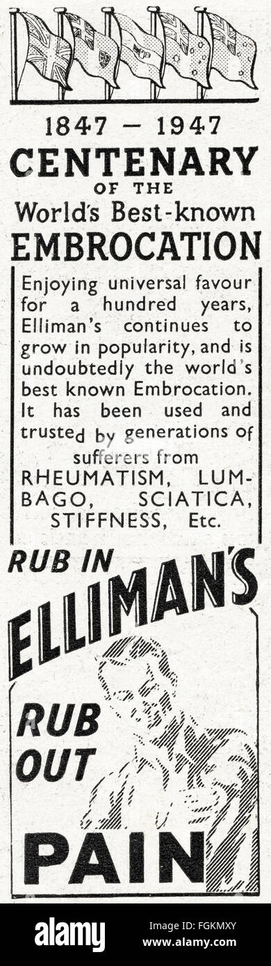 Original vintage advert from 1940s. Advertisement dated 1947 ...