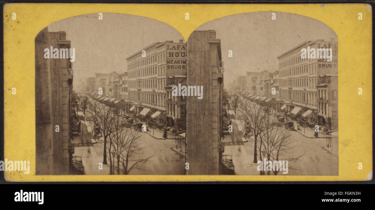 The photograph of Broadway and Lafarge House from the Robert N. Dennis ...