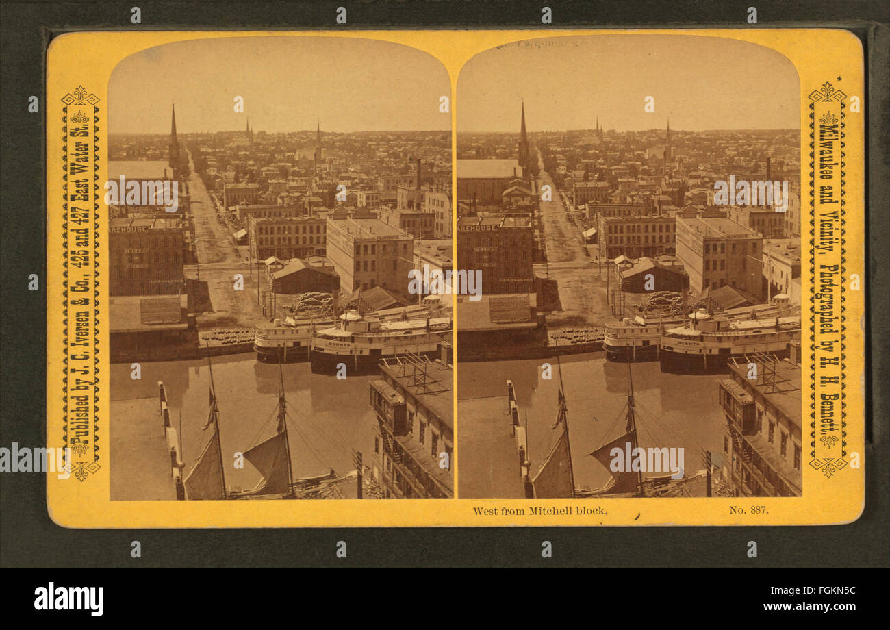 This vintage photograph by Henry Hamilton Bennett captures a view to ...