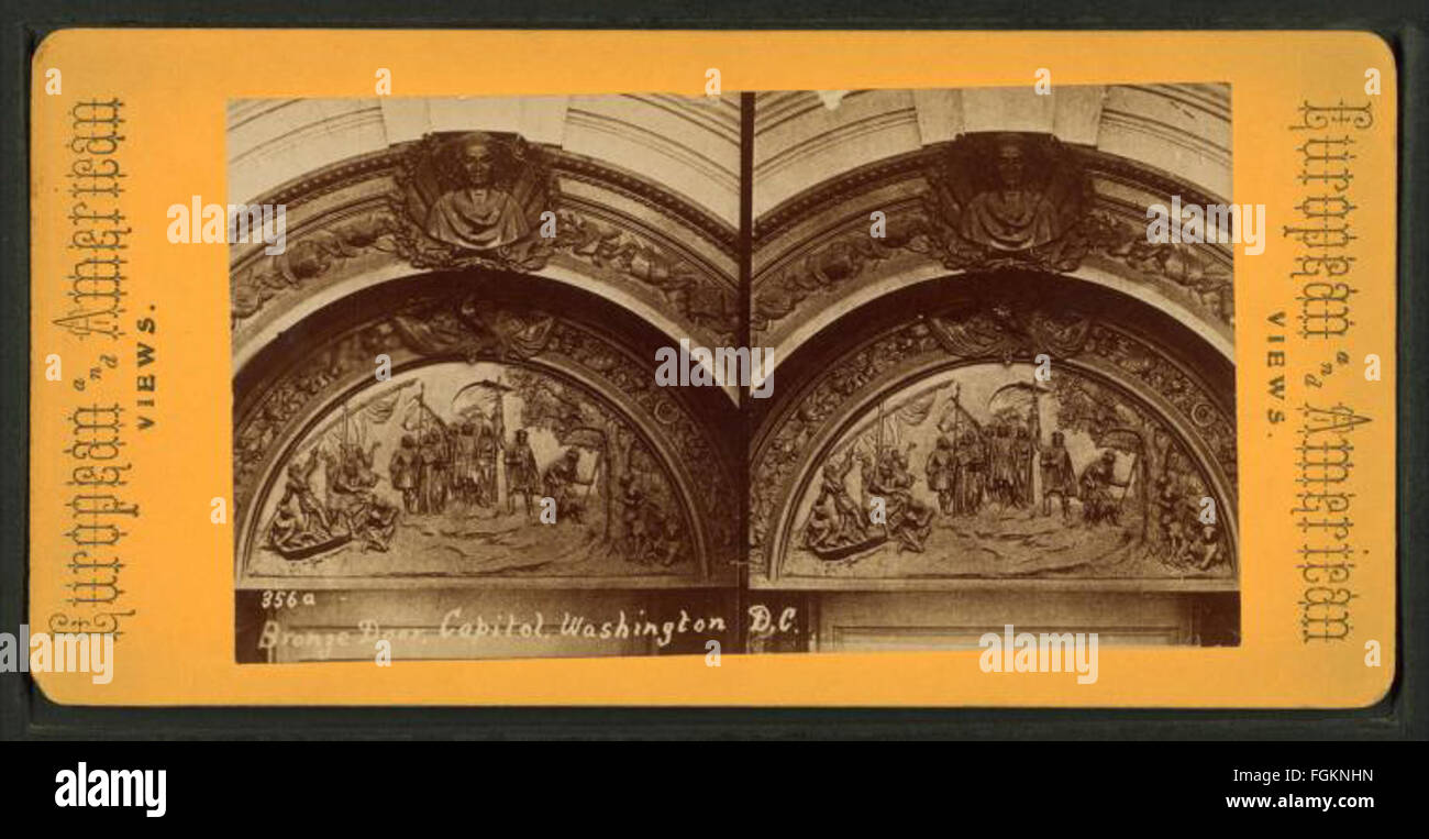 The Bronze Door at the U.S. Capitol, designed by Randolph Rogers, is an ...