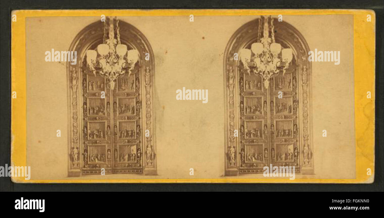 This photograph captures the bronze doors at the U.S. Capitol, created ...