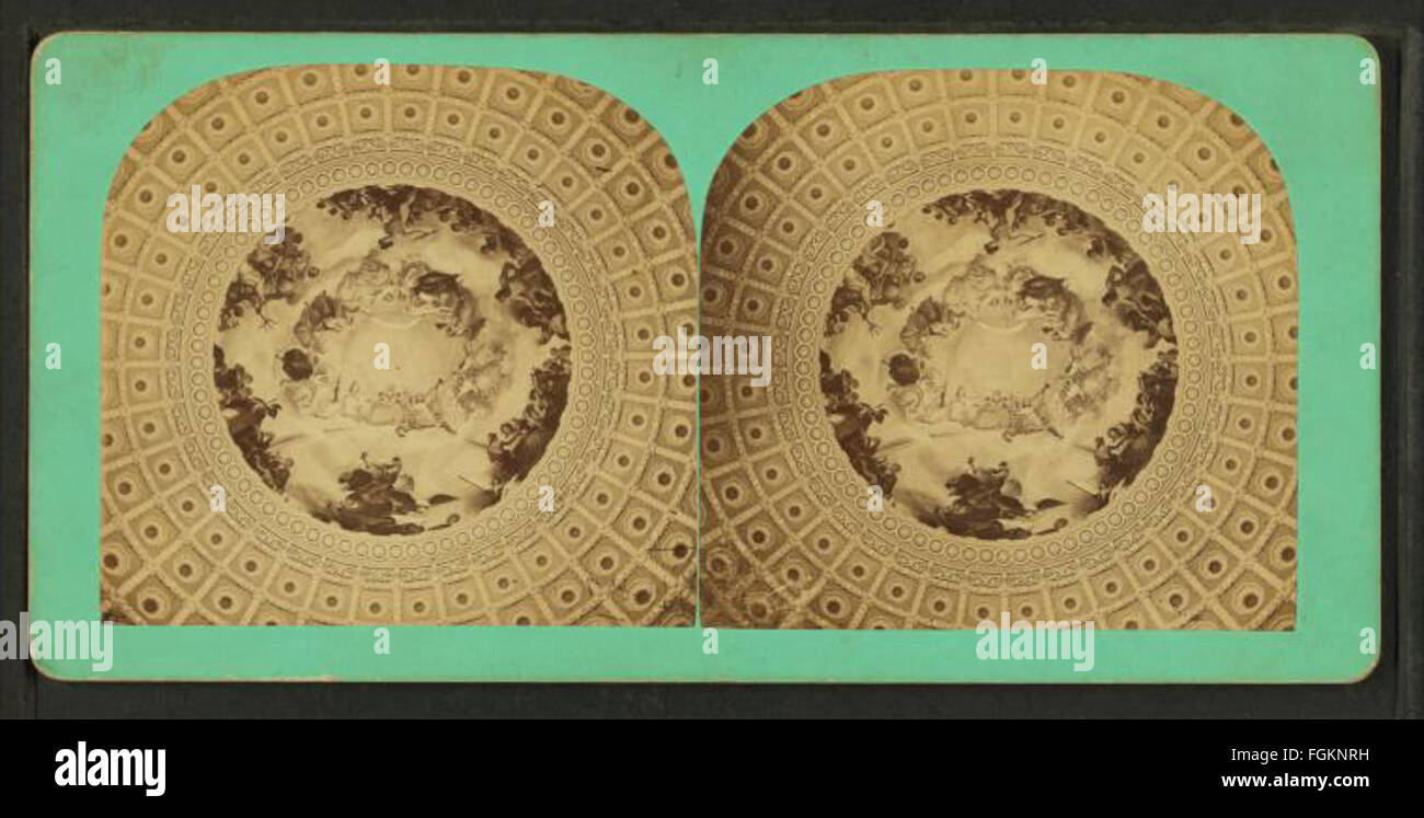 Brumidi’s allegorical painting, located in the dome of the U.S. Capitol ...