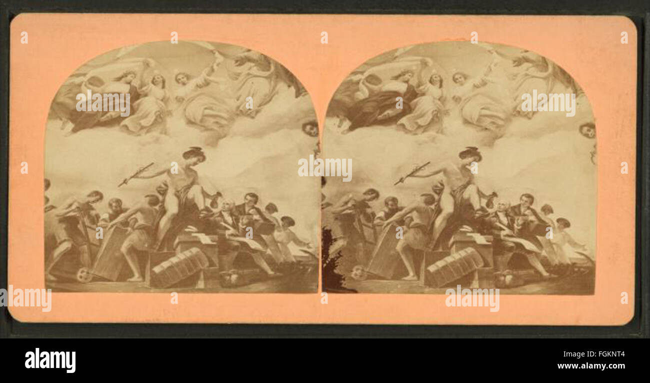 'Brumidi's National Allegorical Painting' in the U.S. Capitol dome is a ...