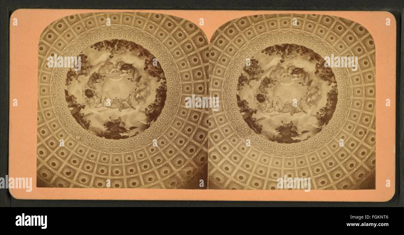 The allegorical paintings by Brumidi in the Dome of the U.S. Capitol ...