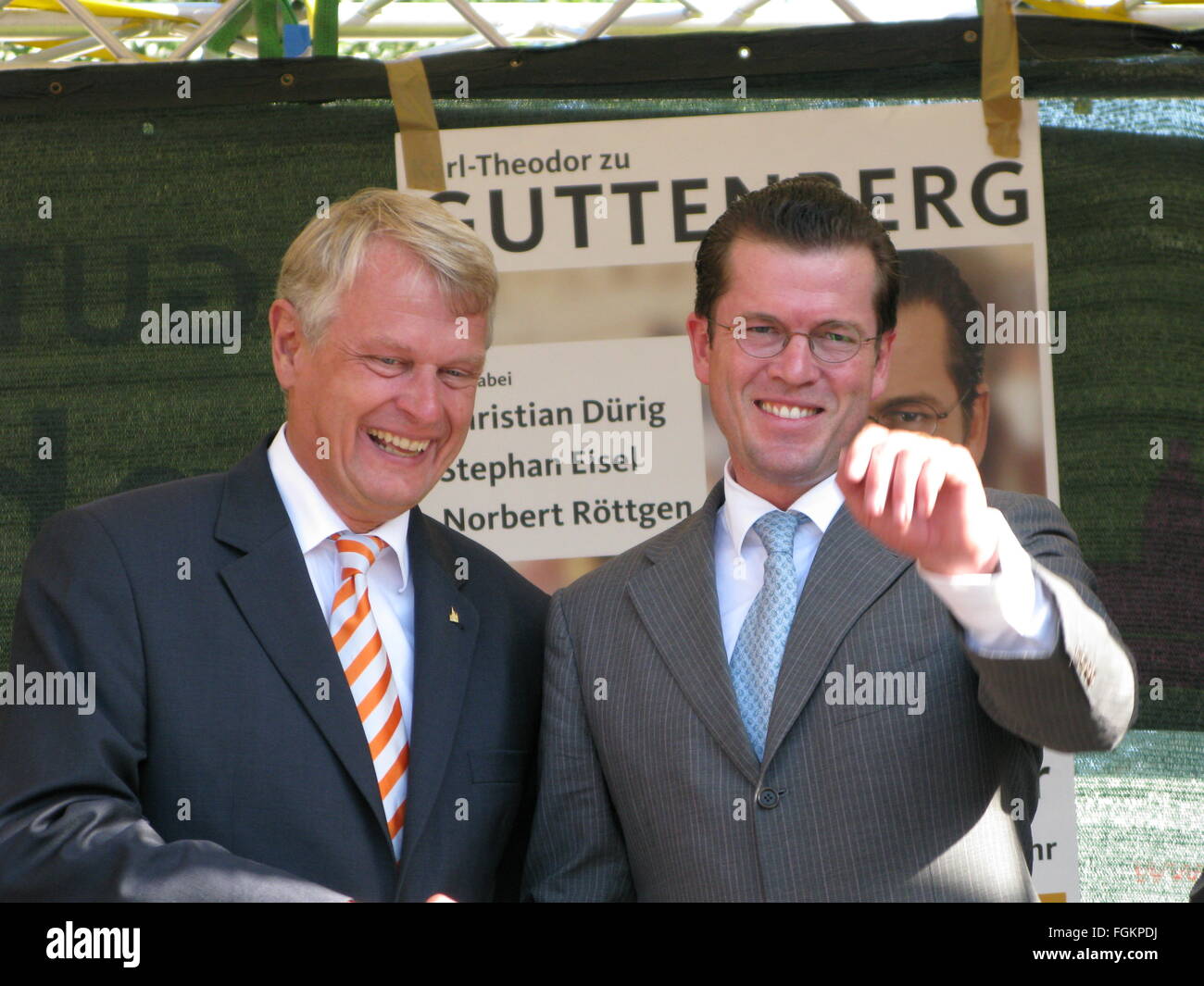 Ex Verteidigungsminister Karl-Theodor zu Guttenberg (CSU) in Bonn ...
