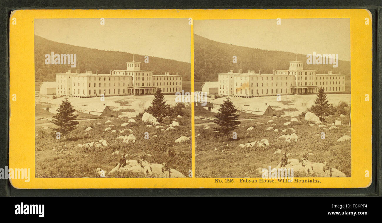 Fabyan House, located in the White Mountains, is captured in this ...