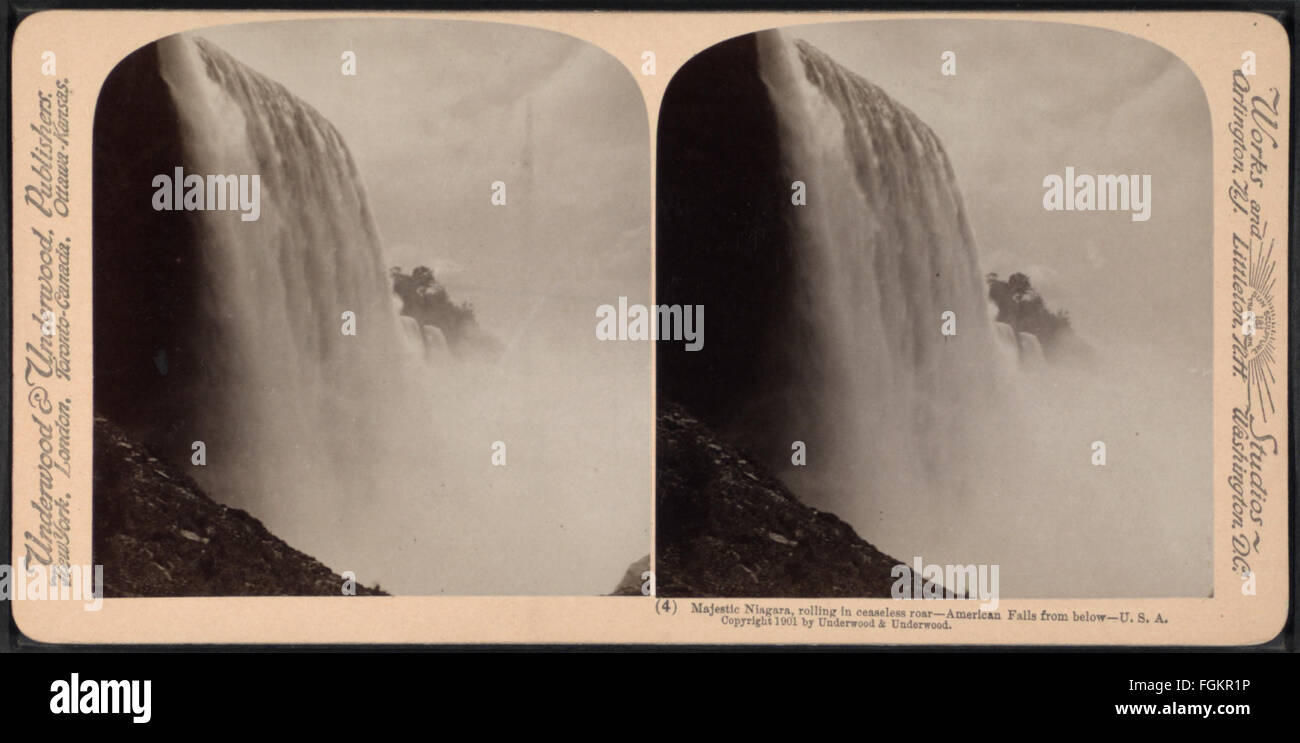 *Majestic Niagara* is a historic photograph by Underwood & Underwood ...