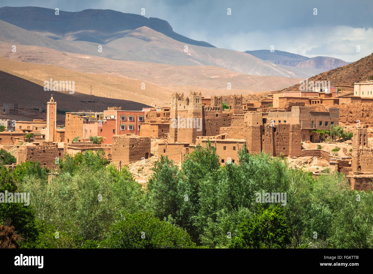 Town and oasis of Tinerhir, Morocco Stock Photo - Alamy