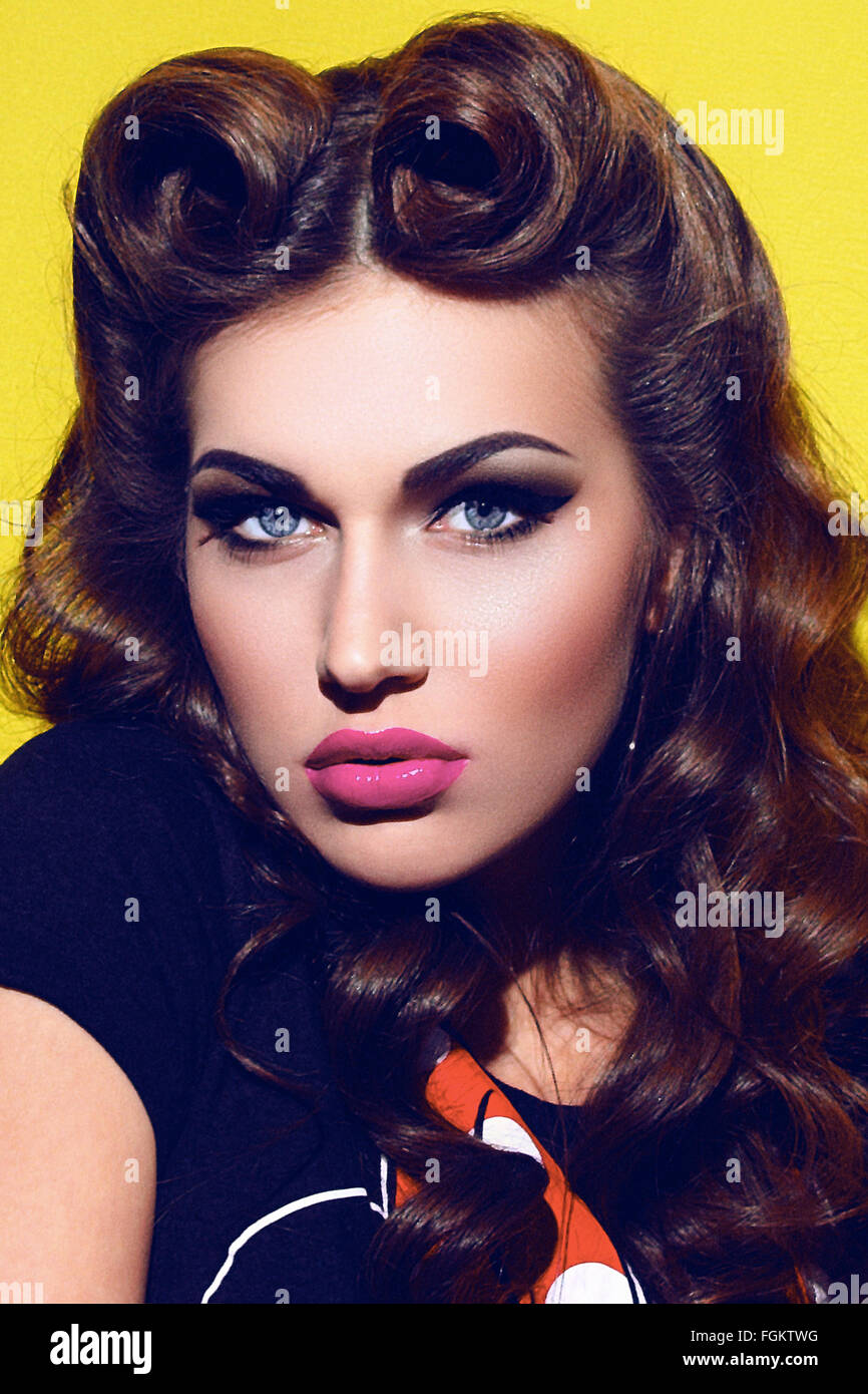 Punk girl and retro girl hi-res stock photography and images - Alamy