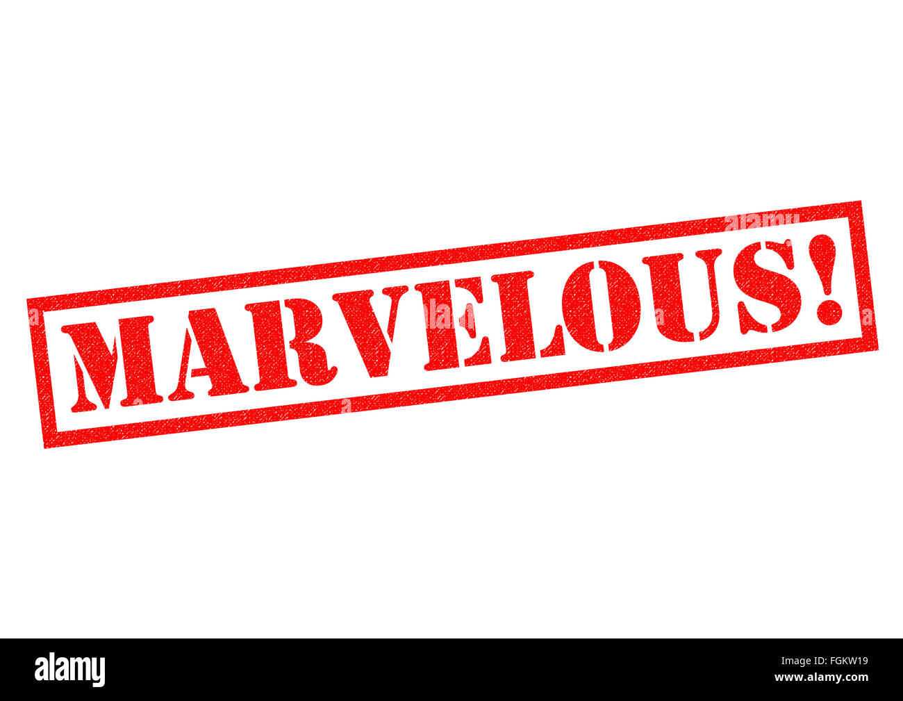 MARVELOUS! red Rubber Stamp over a white background Stock Photo - Alamy