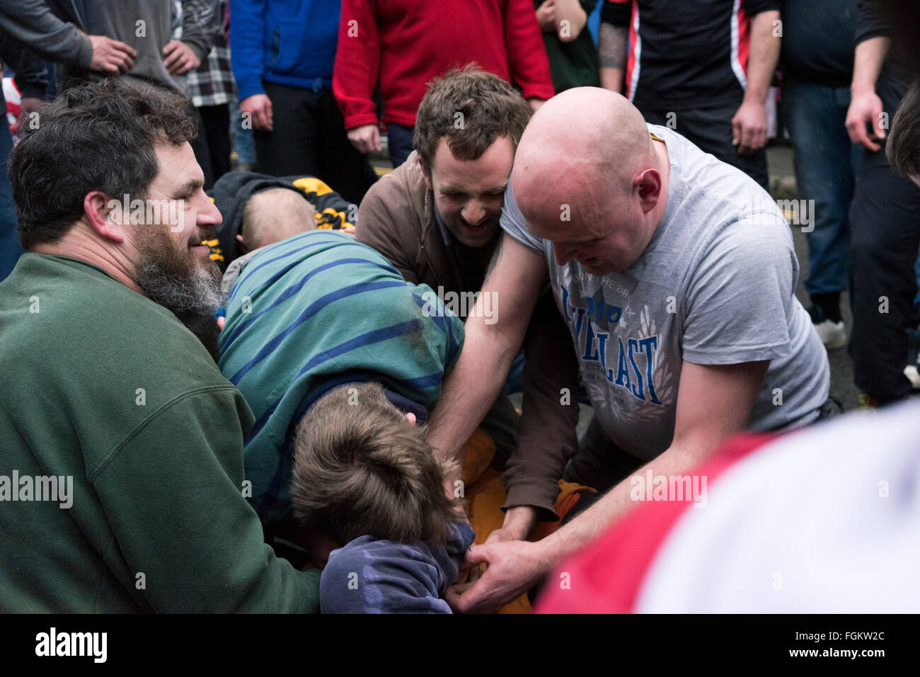 Cornish hurling at St Columb Major Stock Photo - Alamy
