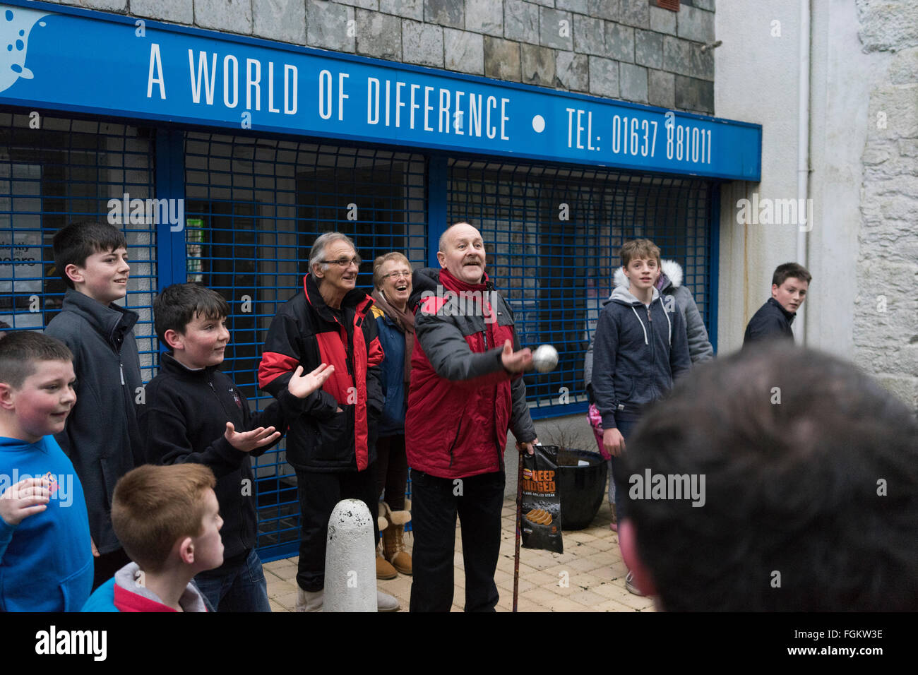Cornish hurling at St Columb Major Stock Photo - Alamy