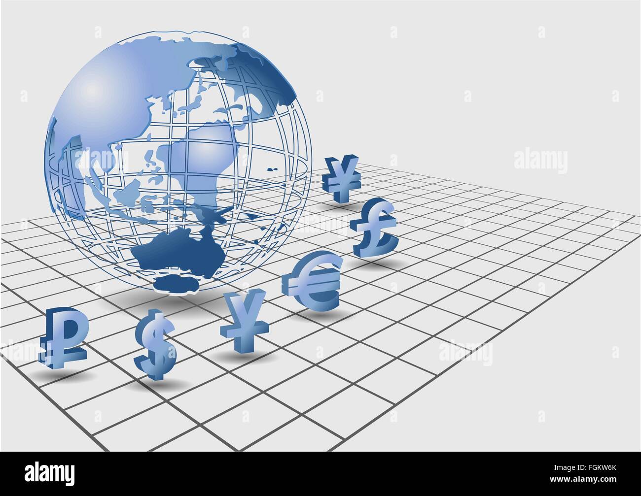 currency. abstract earth with money sign Stock Vector Image & Art - Alamy