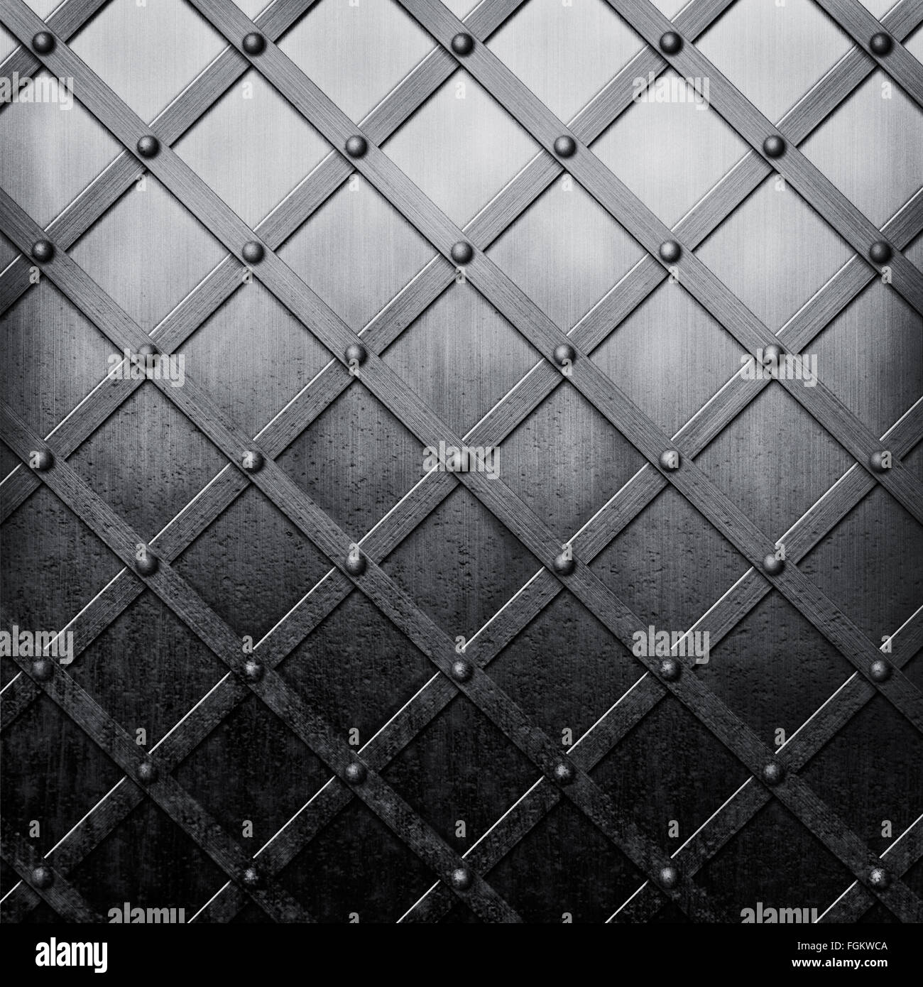 Grunge metal background with a lattice Stock Photo - Alamy
