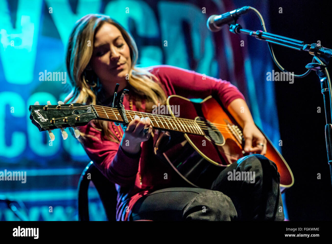 Feb. 18, 2016 - Detroit, Michigan, U.S - TAE DYE performing on WYCD's ...