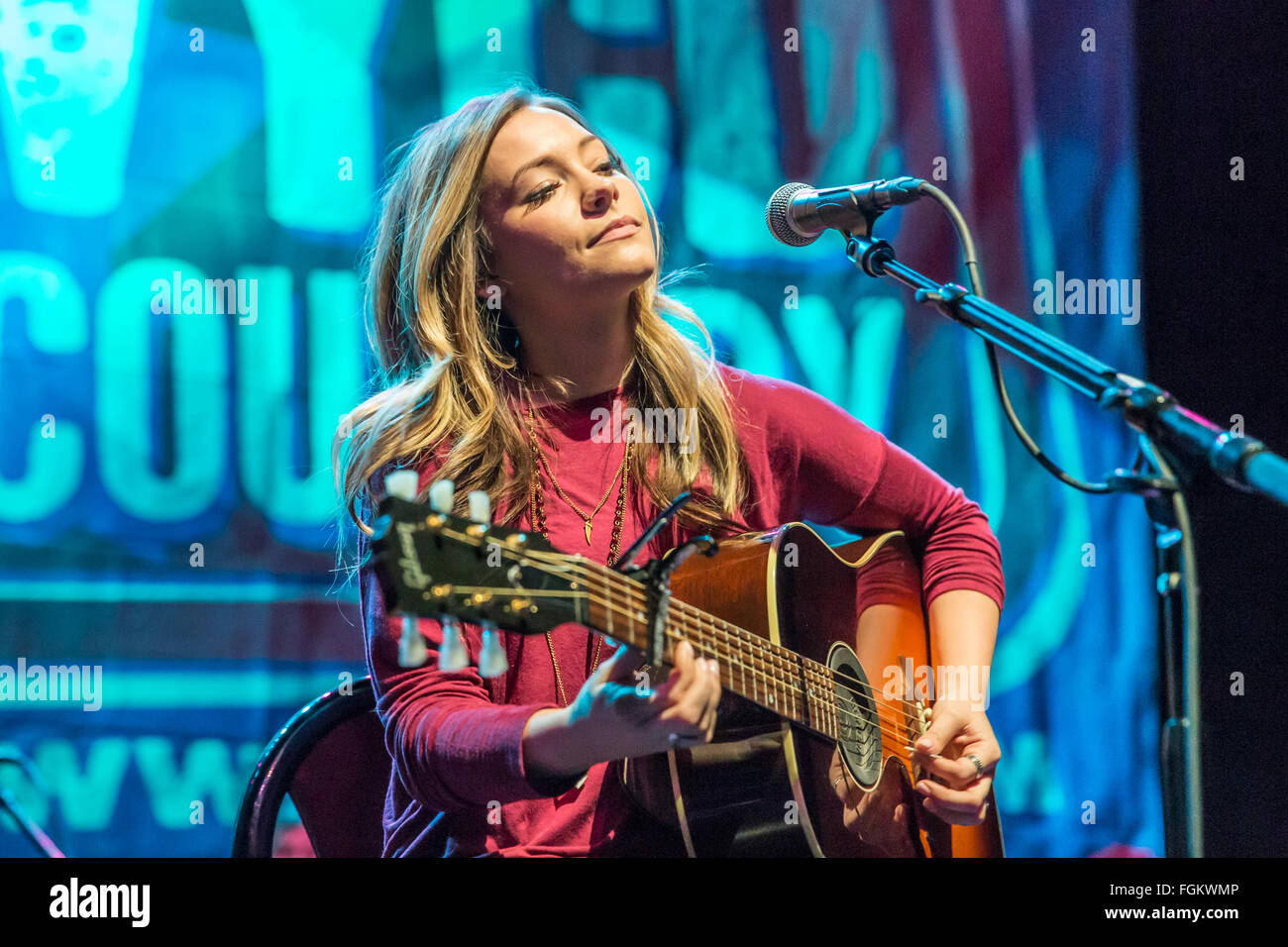 Feb. 18, 2016 - Detroit, Michigan, U.S - TAE DYE performing on WYCD's ...