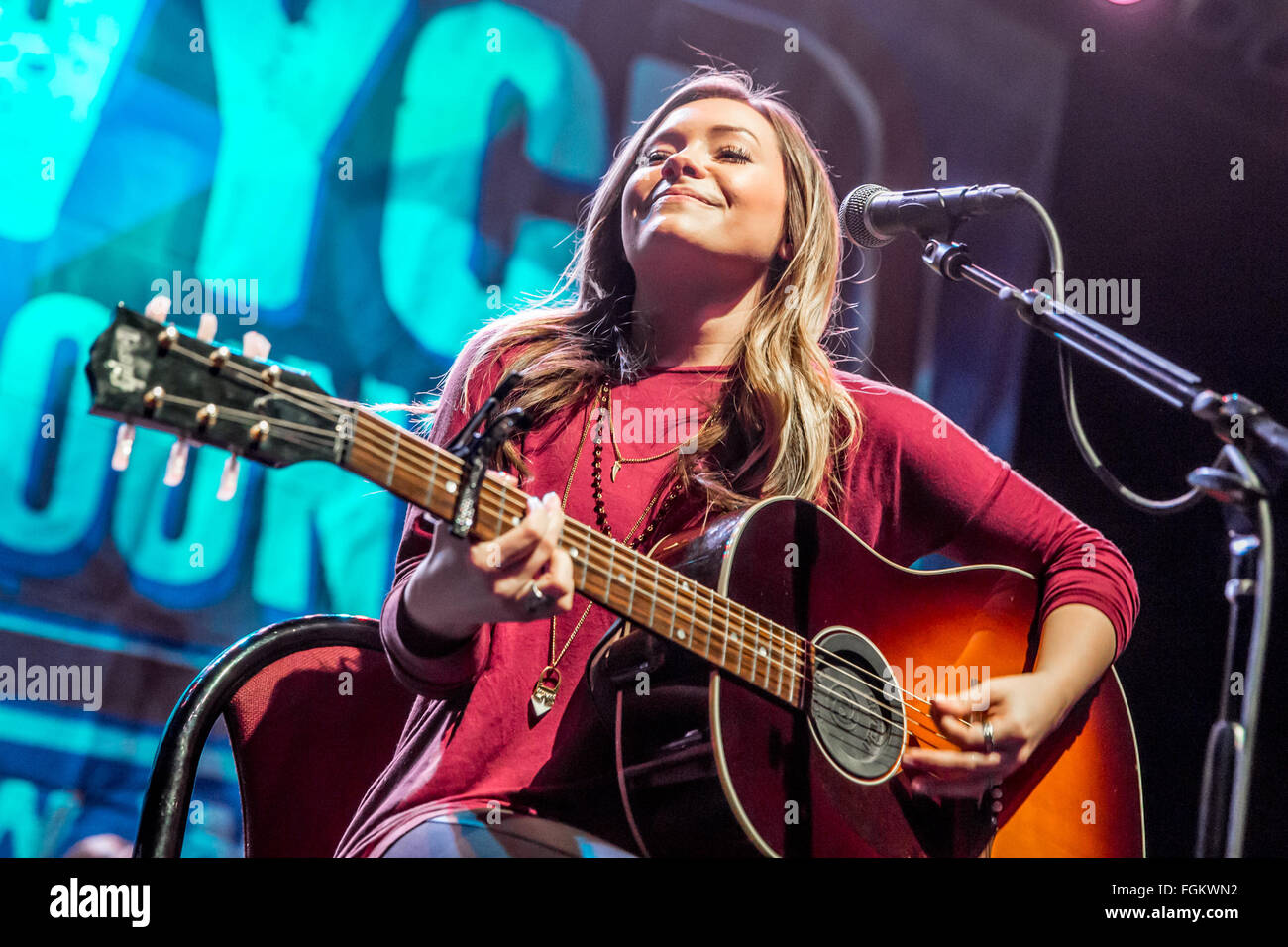 Feb. 18, 2016 - Detroit, Michigan, U.S - TAE DYE performing on WYCD's ...