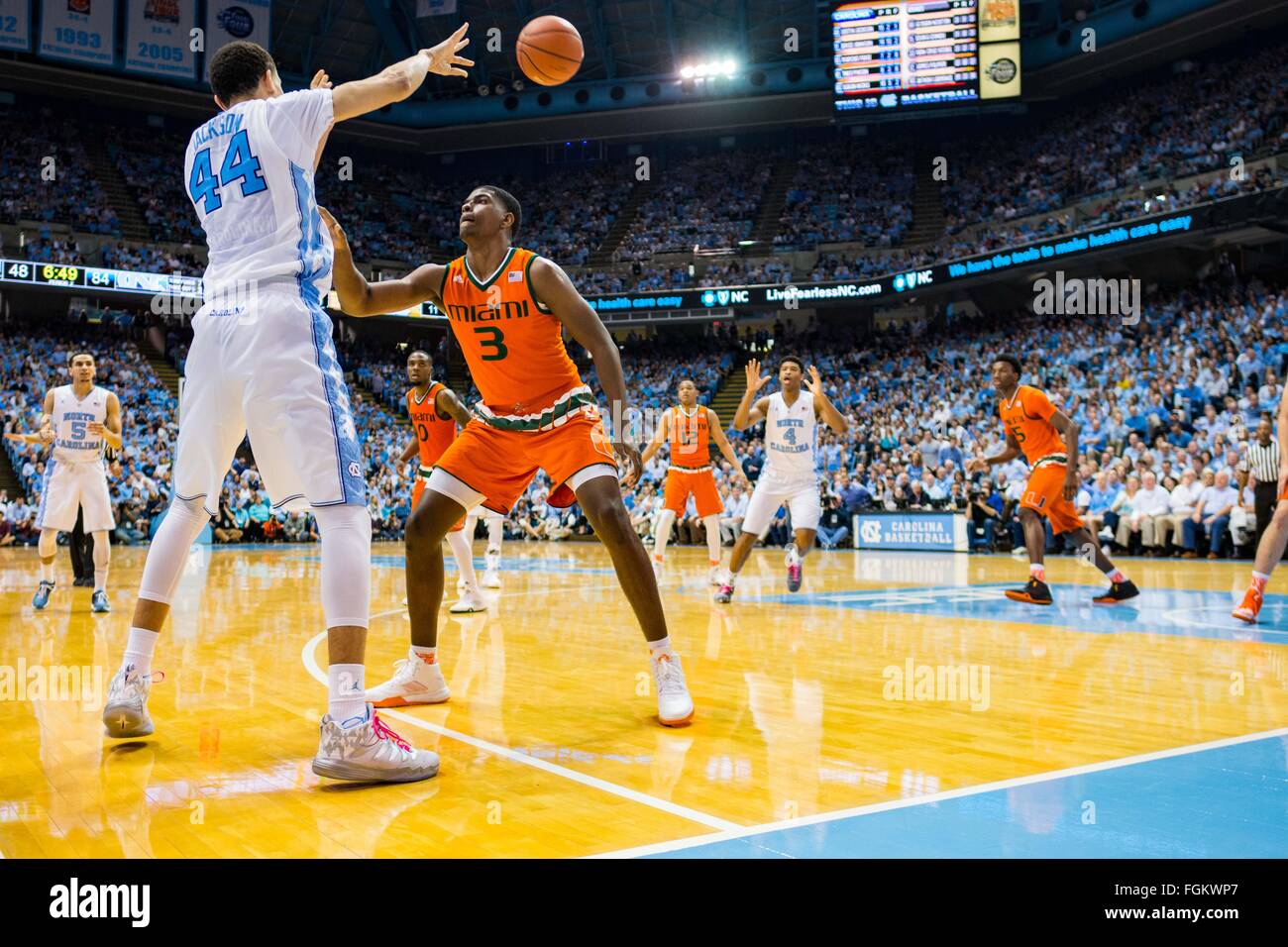 Chapel Hill, North Carolina, USA. 20th Feb, 2016. UNC forward Justin ...