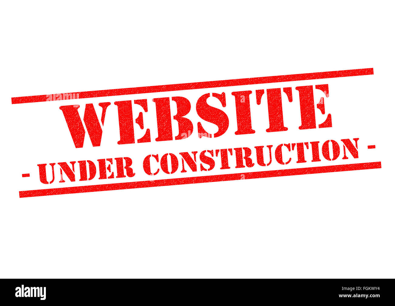 WEBSITE UNDER CONSTRUCTION red Rubber Stamp over a white background ...