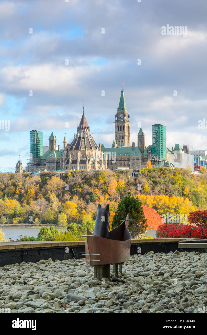 View over the Ottawa River Stock Photo - Alamy