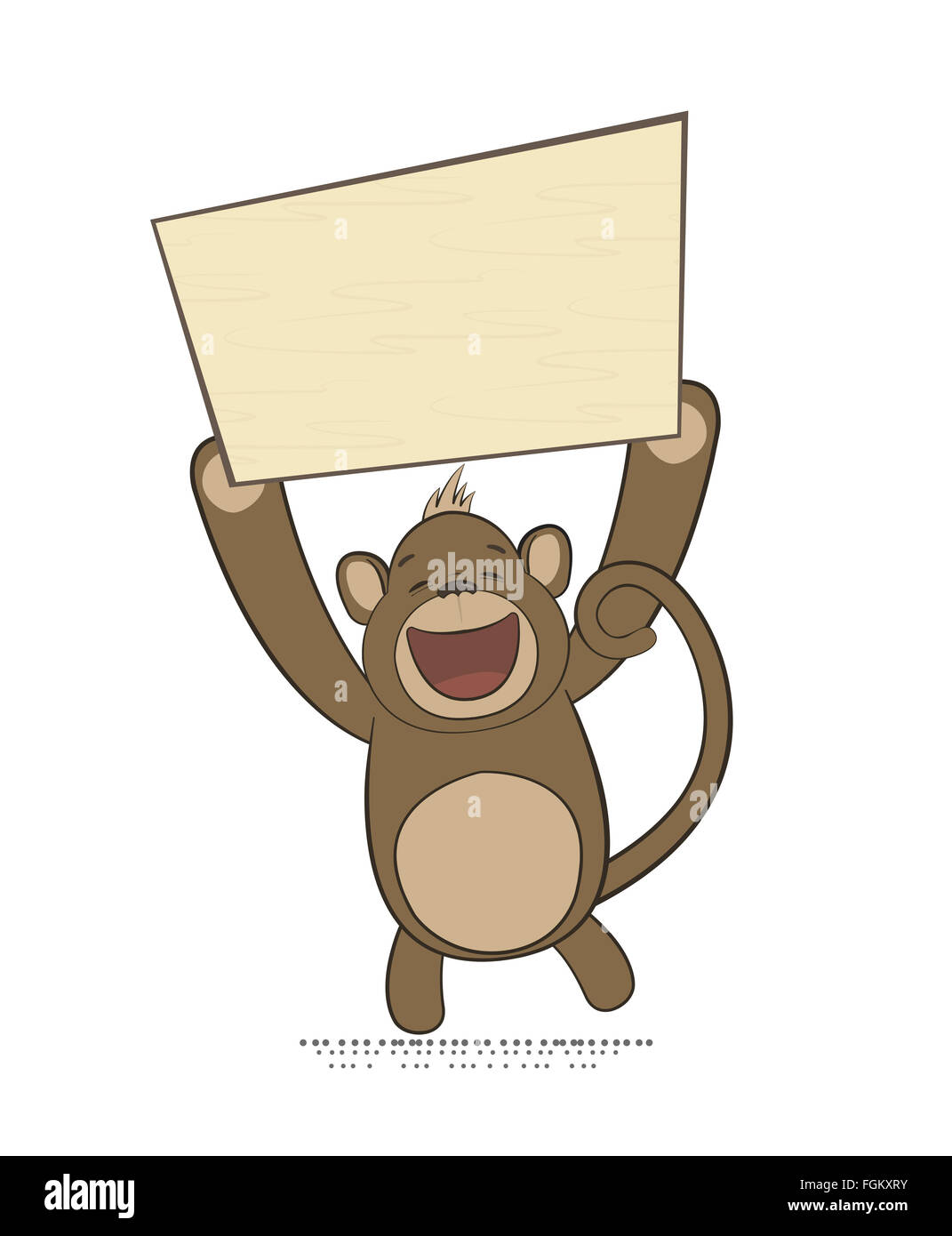 Monkey holding sign hi-res stock photography and images - Alamy