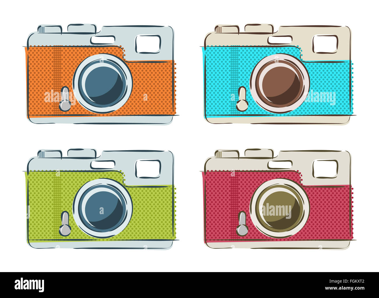 Retro hi tech design Cut Out Stock Images & Pictures - Alamy