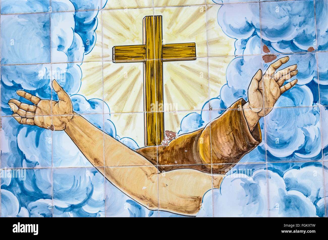 Catholic cross drawing hi-res stock photography and images - Alamy